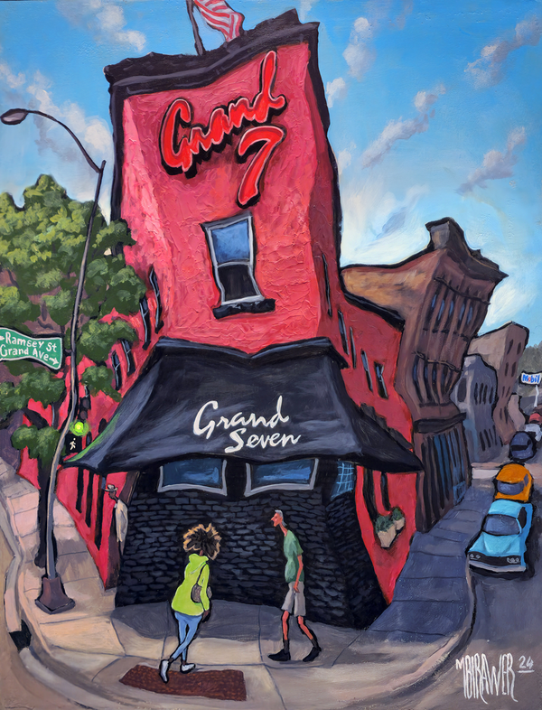 Grand 7 Saloon - St Paul Original Painting AVAILABLE - Michael Birawer