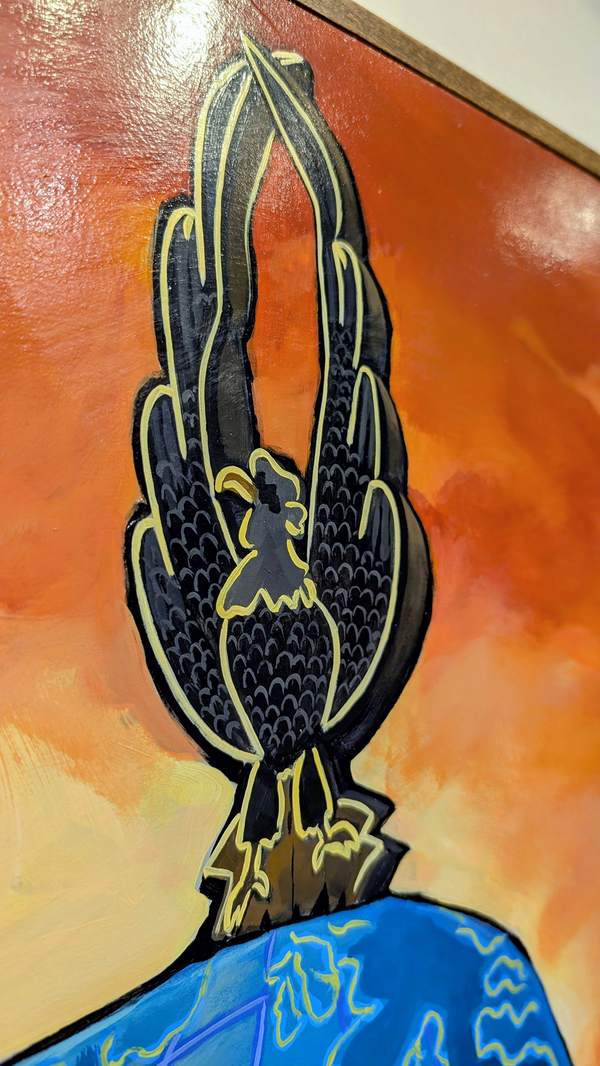 Seattle Post Intelligencer Original Painting - Michael Birawer