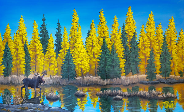 Tamarack Swamp Original Painting AVAILABLE - Michael Birawer
