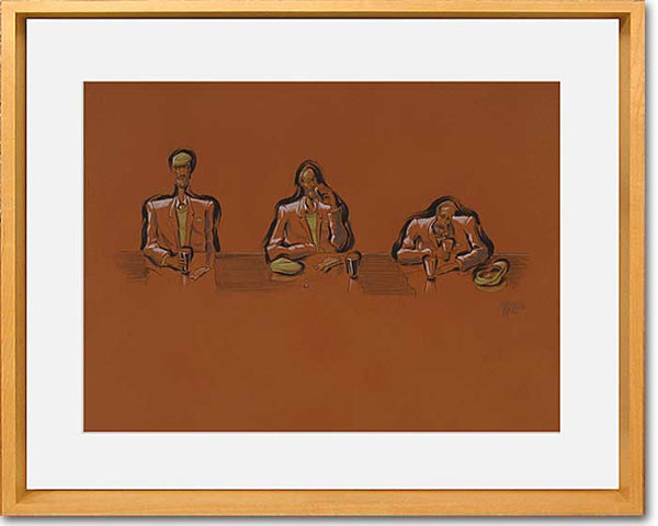 Digressing Man Original Drawing - Michael Birawer