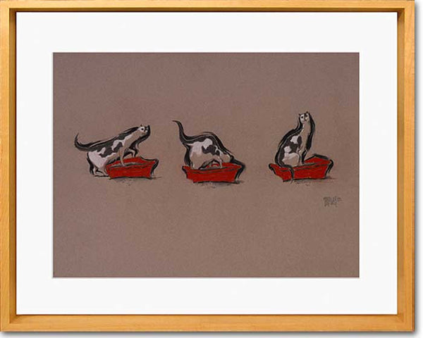 Edgar Original Drawing - Michael Birawer